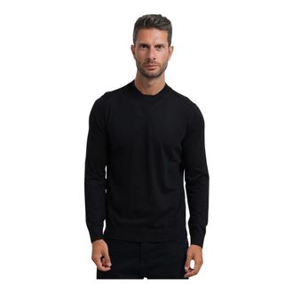 A|X Armani Exchange Pull-over coupe r&eacute;guli&egrave;re avec d&eacute;tails c&ocirc;tel&eacute;s - Homme - Pulls - Bleu - Taille: 3XL
