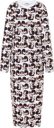 Moschino Mafalda Kleid aus schwerer Baumwolle - - Dresses - Damen - Mehrfarbig - 2XS