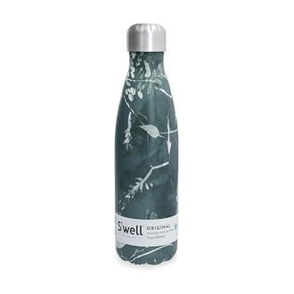 Swell Bottles Bouteille Isotherme 500 ml, Acier Inoxydable Facile &agrave; N&eacute;ttoyer, Couleur Feuille Verte, Design pour femme