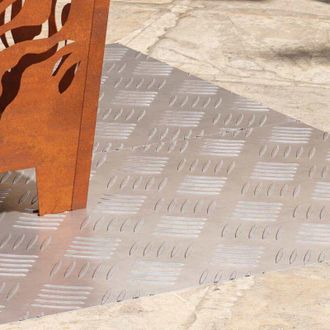 vidaXL Aluminiumplatten 2 St&uuml;ck Rutschfest 100x40 cm - Vidaxl