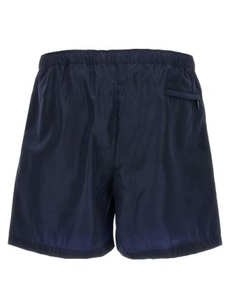 Valentino Garavani Mens Blue Polyamide Swim Shorts