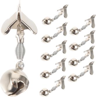 Yardwe 10 St&uuml;ck Angelglocken Metall Angelrutenalarm Tragbar Angelzubeh&ouml;r Mit Clip F&uuml;r Kinder Angelanf&auml;nger Meeresangeln