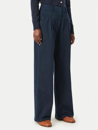 Tommy Jeans Stoffhose DW0DW21698 Dunkelblau Wide Leg