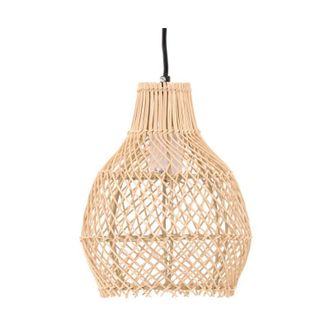Paris Prix Paris Prix - Lampe Suspension D&eacute;co en Rotin Varekil 25cm Naturel