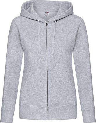 Fruit Of The Loom Sweatjacke Premium Hooded Sweat Jacket Lady-Fit