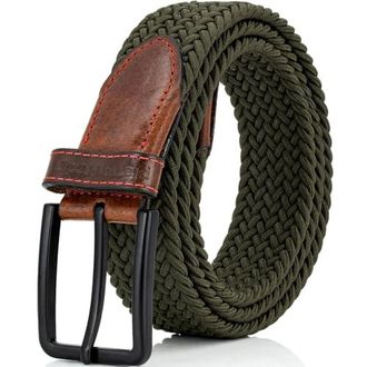 Pierre Cardin leather belt mens belt genuine leather belt premium quality from Germany, Farbe/Color:vert, Size US/EU:Bundweite 90 cm Gesamtl&auml;nge 105 cm W 35.5 L