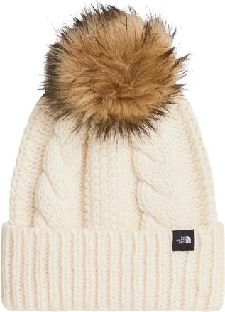 The North Face Oh Mega Kunstfell Bommel M&uuml;tze - - Sport - unisex - Wei&szlig; - ONE SIZE