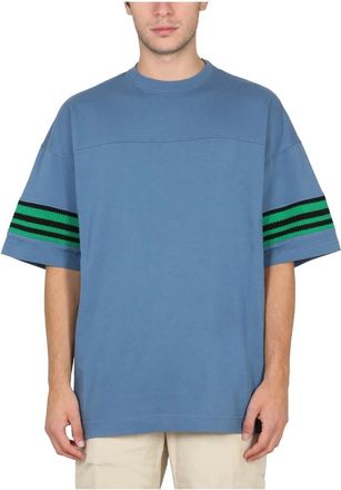 AMBUSH Ambush, Homme, Tops, Bleu, Taille: L Rib T-shirt SS