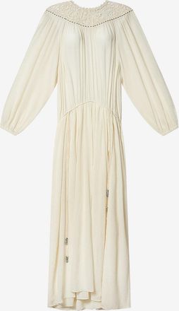 Isabel Marant Robe Nydia - Femme - &Eacute;cru - Taille34 - Isabel Marant - Collection &Eacute;t&eacute; Femme - Nouvelle Collection Capsule La Riviera