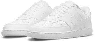 Nike Sneaker NIKE SPORTSWEAR COURT VISION LOW NEXT NATURE, Herren, Gr. 42,5, wei&szlig; (wei&szlig;, wei&szlig;, wei&szlig;), Synthetik, Schuhe Sneaker, inspiriert vom Design des 