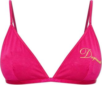 Dsquared2 Femme, Sous-v&ecirc;tements, Rose, Taille: 46 FR Soutien-gorge avec logo brod&eacute;