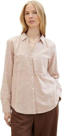 Tom Tailor 1035247 Blouse, 34584-Almond Brown, 38 Femme