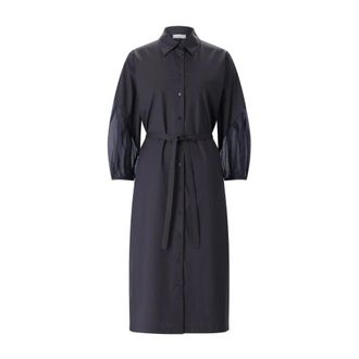 PESERICO Midi Hemdblusenkleid - - Dresses - Damen - Blau - M