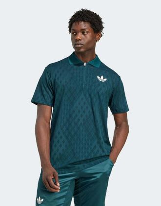 adidas Tennis Pro Climacool+ Freelift - Polo - Lierre aurora-Vert