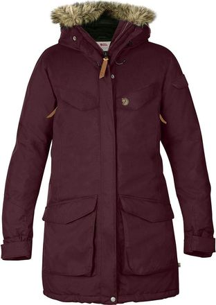 Fj&auml;llr&auml;ven Damen Anorak Nuuk, Dark Garnet, XS, 89655-356