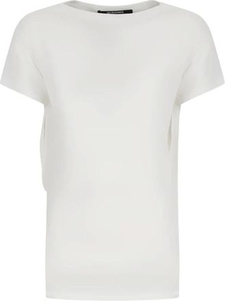 Jacquemus Femme, Tops, Blanc, Taille: 38 FR T-shirt &agrave; manches courtes