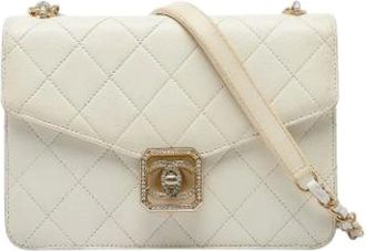 Chanel Sac bandouli&egrave;re vintage Chanel doccasion - Femme - Pre-owned - Blanc - Taille: ONE Size