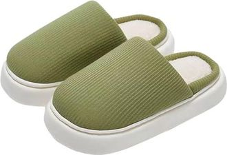 Generic Chausson Chaud Femme Pantoufle Femme Chaude Pantoufles Pour Adultes Automne Et Hiver Intérieure Et Extérieure Couleur Unie Confortables Avec Chaud Cha