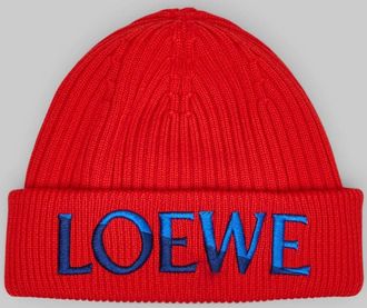 Loewe Beanie In Wool And Cashmere Blend