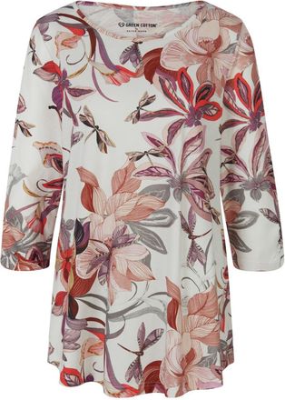 Peter Hahn Long-Shirt Filippa Green Cotton weiss