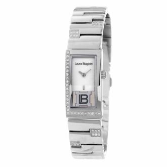 Laura Biagiotti Femme, Accessoires, Gris, Taille: ONE Size Montre Femme Acier Inoxydable Argent