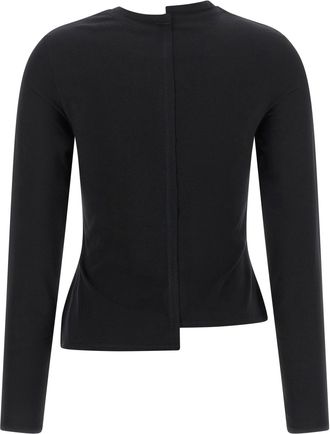 Yohji Yamamoto Asymmetric Cotton T-shirt - Black
