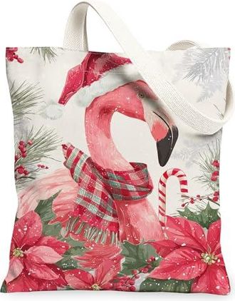 Generic Sacs fourre-tout en toile motif oiseaux tropicaux, sacs d&eacute;picerie r&eacute;utilisables, vintage, l&eacute;gers, lavables, p&ecirc;che, 13x15 Inch