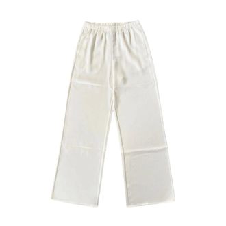 Calvin Klein Femme, Pantalons, Blanc, Taille: 42 FR Wide Pantalons