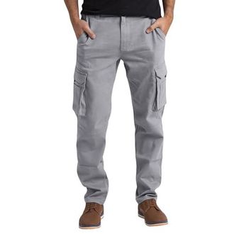 Generic Pantalon de cyclisme pour homme - Couleur unie - Coupe-vent - S&eacute;chage rapide - Pour la randonn&eacute;e et lalpinisme, Cendr&eacute; clair, XXL