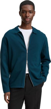 Tom Tailor Herren 1047972 Strickjacke, 21179-Deep Pond Green, XXL