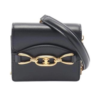 Celine Pre-owned Maillon Mini Triomphe Leder Schultertasche - - Pre-owned - Damen - Schwarzk - ONE SIZE
