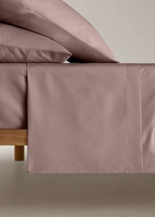 Mango Drap-housse percale de coton 200 fils lit 200 cm marron - Home - Lit 200 cm - MANGO HOME