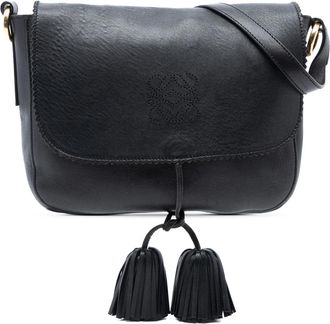 Loewe Hobo Bags - Leather Anagram Tassel Crossbody - Gr. unisize - in Schwarz - f&uuml;r Damen