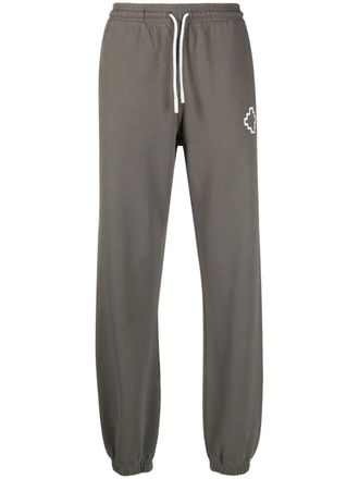 Marcelo Burlon pantalon de jogging &agrave; motif Tempera Cross - Vert