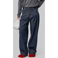 Ganni Slub Denim Corset Jeans