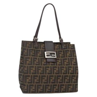 Fendi Pre-owned Canvas Schultertasche - - Pre-owned - Damen - Braun - ONE SIZE