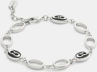 Coach Gerades Armband Mit Signature-Gliedern Aus Emaille