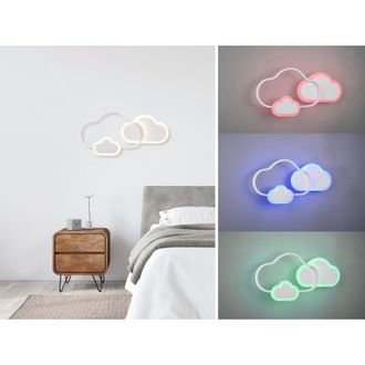 Reality Wandleuchte / Deckenleuchte cloudy dimmbare Wolke mit Farbwechsler, Breite 52cm