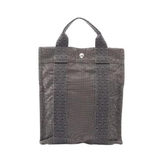 Herm&egrave;s Pre-owned Herline Ad PM Nylon Canvas Backpack - - Pre-owned - Damen - Grau - ONE SIZE