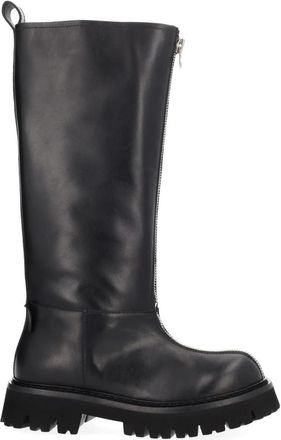 Moschino Femme, Chaussures, Noir, Taille: 40 EU Zipper High Boot