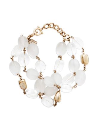 Ferragamo bracelet serti de pierres (années 1970-1980) - Or