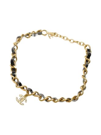 Chanel collier &agrave; logo CC (1995) - Or