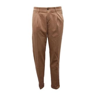 Eleventy Baumwollhose mit umgeschlagenem Bein - - Trousers - Herren - Braun - W33