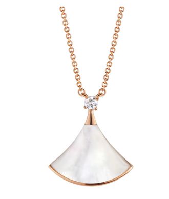 Bulgari Divas Dream Mother Of Pearl/Rose Gold Necklace