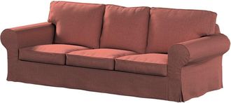 Dekoria Ersatz f&uuml;r Bezug f&uuml;r Ektorp 3-Sitzer Sofa Nicht ausklappbar Sofahusse passend f&uuml;r Modell Ektorp Cognac braun