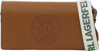 Karl Lagerfeld Hobo Bags - MINI K/CIRCLE FLAP Mini-Tasche - Gr. unisize - in Braun - f&uuml;r Damen