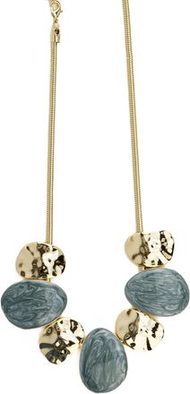 Luxenter Halskette mit blauem Lackfinish in 18-Karat-Gold - Gori