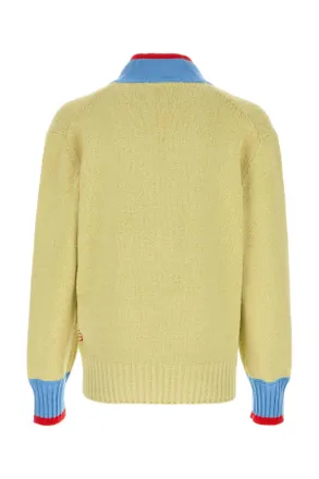 J.W.Anderson Colour-Block V-Neck Sweater - Yellow