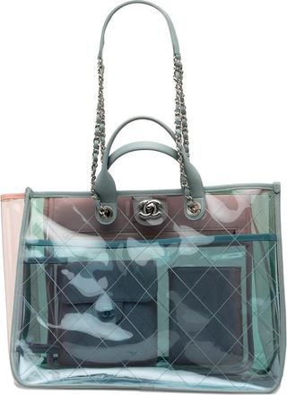 Chanel sac à main Coco Splash Shopping médium (2018) - Bleu