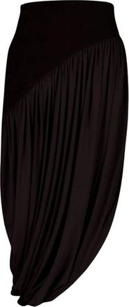 Ferragamo Femme, Jupes, Brun, Taille: 36 FR Jupe Drap&eacute;e